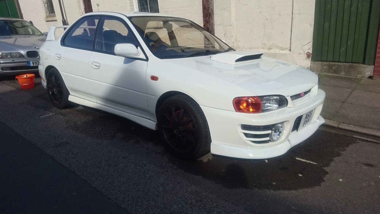 Subaru wrx gc8 white - YouTube