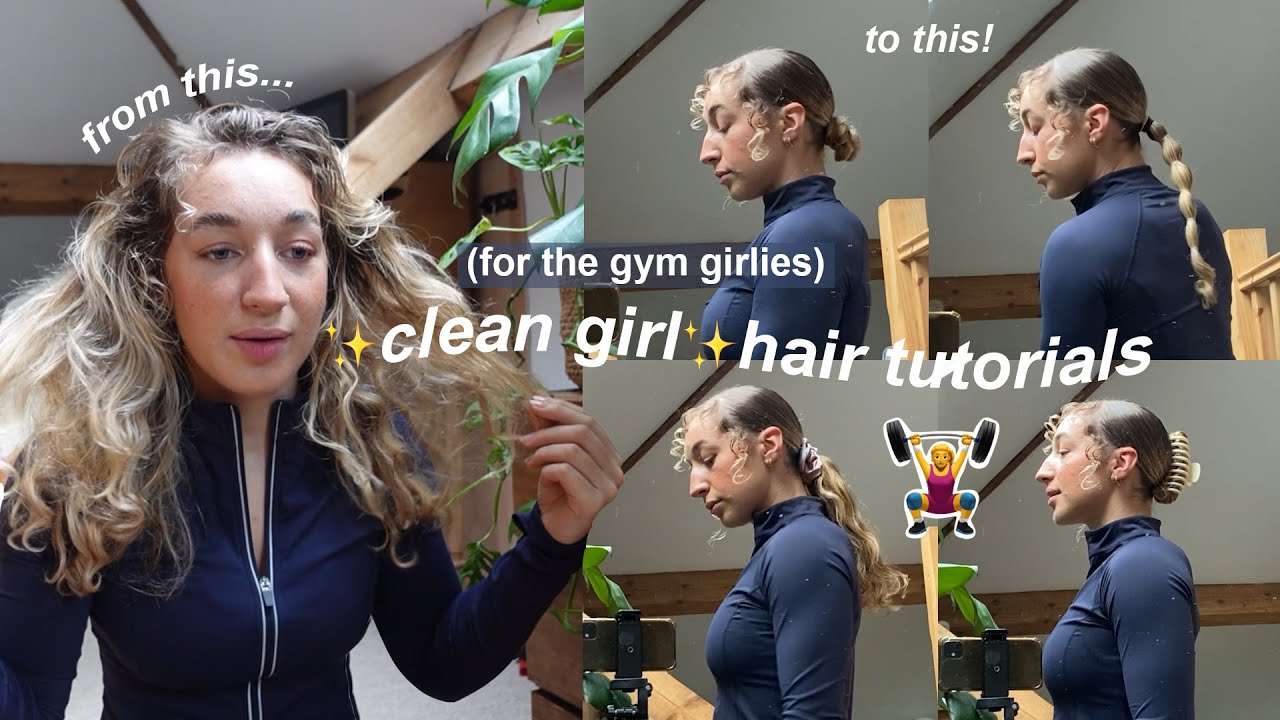 clean girl GYM hairstyles you have to try on your next workout (my go ...