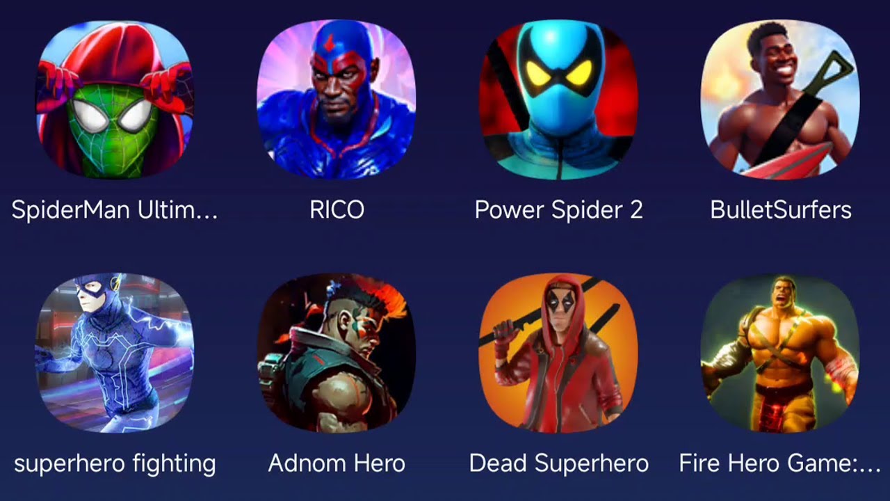 SpiderMan Ultimate, Rico, Power Spider 2, Bullet Surfers, Superhero ...