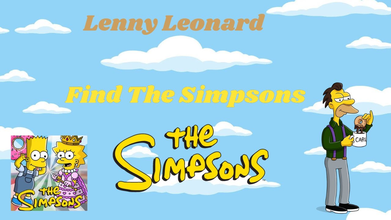 Find The Simpsons Lenny Leonard - YouTube
