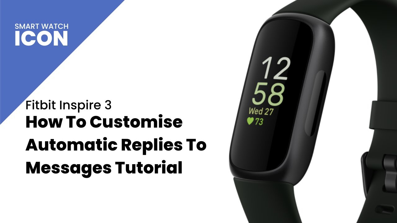 Fitbit Inspire 3 How To Customize Automatic Reply Messages Tutorial Fitbit Inspire 3 How To Customize Automatic Reply Messages Tutorial