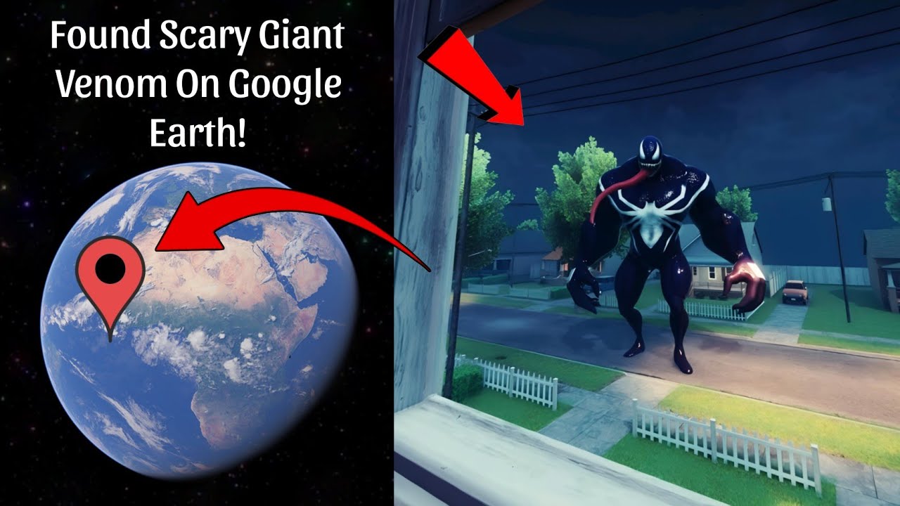 I Found Scary Giant Venom On Google Earth 🤯! - YouTube