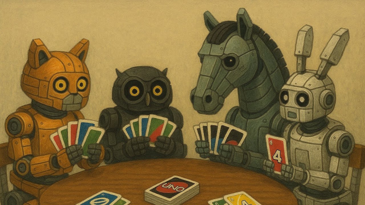 A Orange-bot o Black-bot o Green-bot e a White-bot jogaram UNO sem o ...