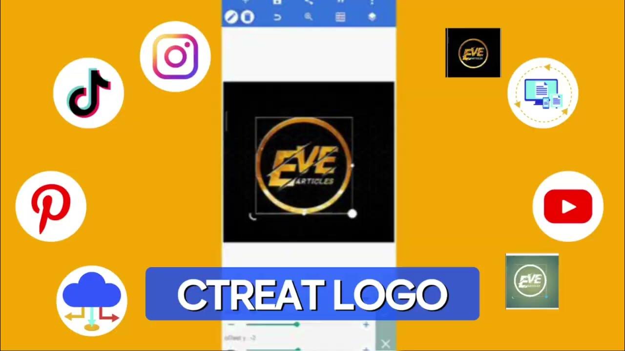 how to create logo in Android mobile, channel ka logo kaise banye ...