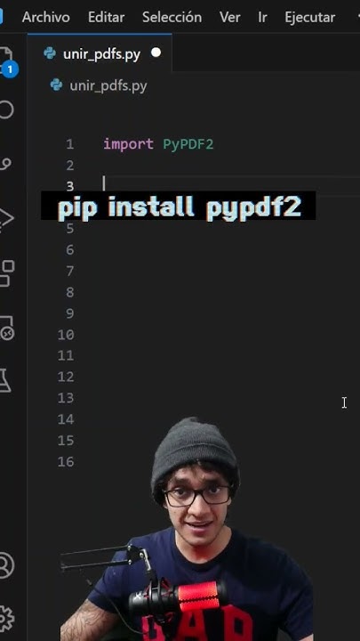 Une Archivos Pdf Con Python Python Programacion Pdfpython Pdf Mergepdf Youtube