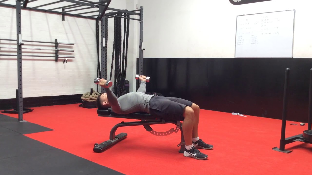 Pec fly stretch - YouTube