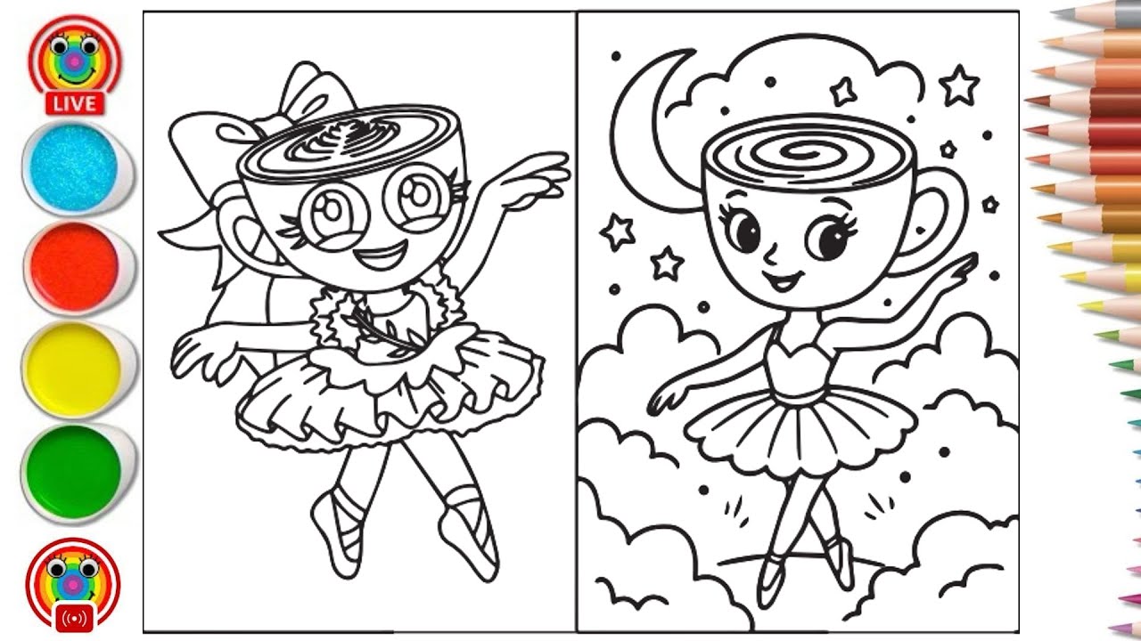 Trang tô màu Capuchino cho các bé - How to Color Capuchino - Capuchino ...