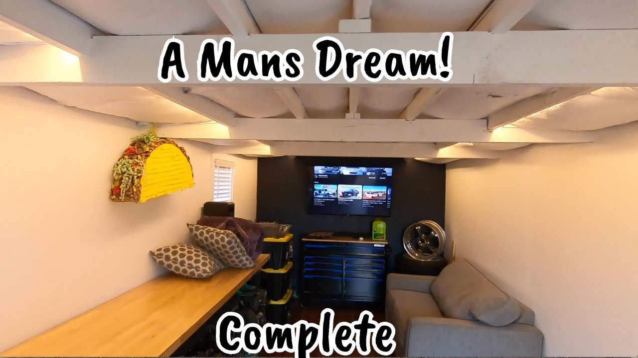 Building the Ultimate Man Cave! Part 4 (Flooring & Finishing touches ...