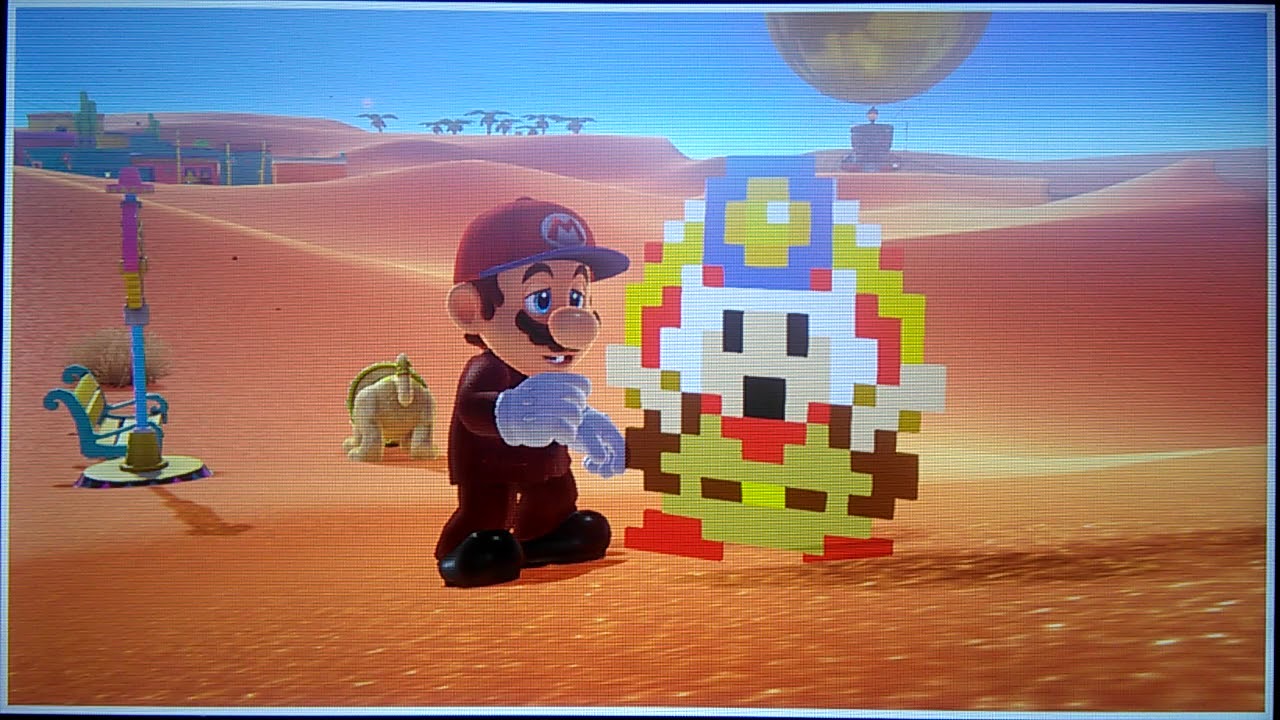 Super Mario Odyssey 8-Bit Captain Toad Replacing all 8-Bit Luigi's ...