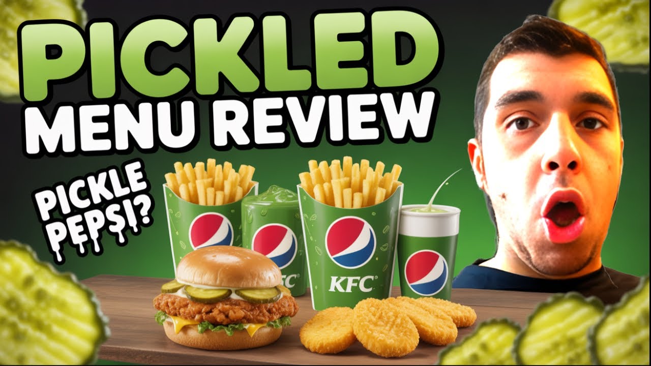 New KFC Pickle Menu Review! Pickle Pepsi?! - YouTube