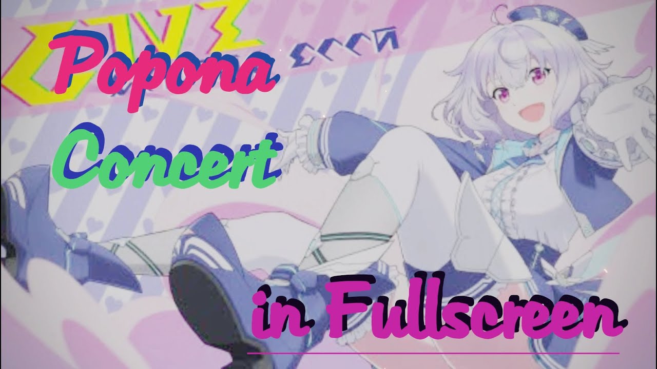 [PSO2 NGS] Popona Limited Time Concert in Fullscreen (AI Enhanced ...
