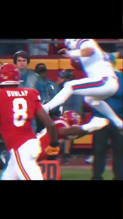 Josh Allen’s insane hurdle vs Chiefs 🔥🔥 - YouTube