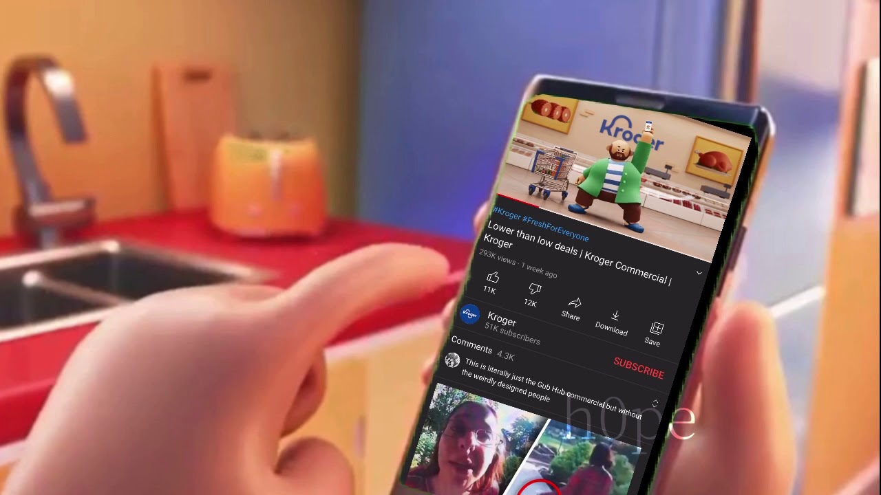 grubhub dad reacts to kroger commercial - YouTube