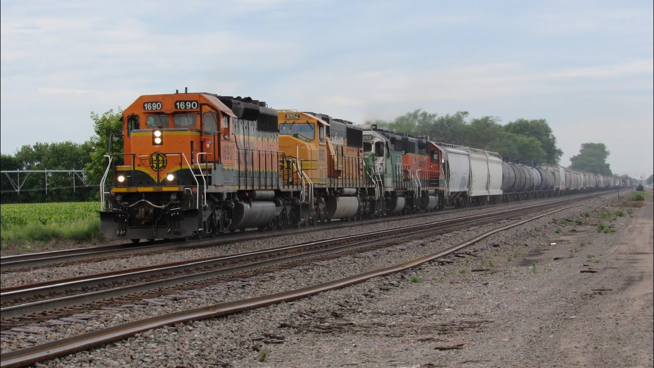 BNSF 1690 Leads an Eastbound Freight| 8/31/2019 - YouTube