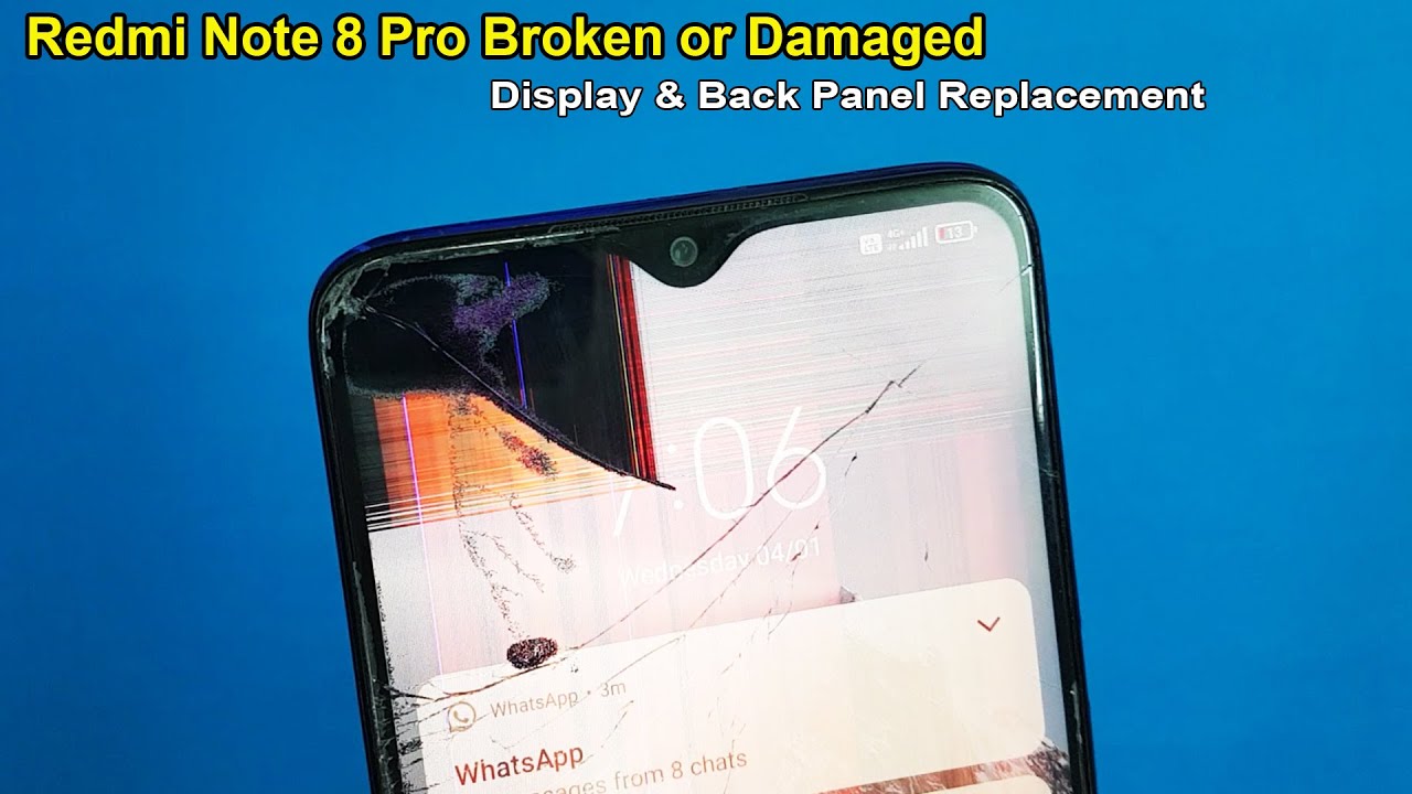 Redmi Note 8 Pro Broken / Damaged Display RESTORATION | Redmi Note 8 ...