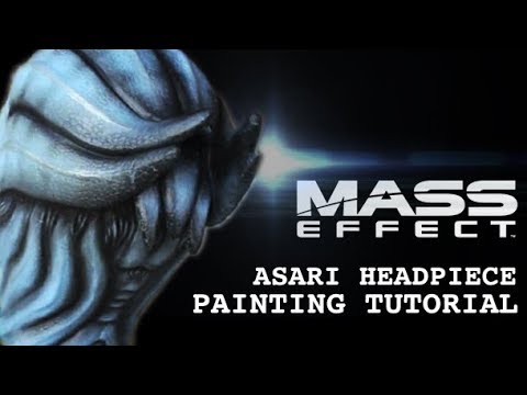 How I paint my ASARI HEADPIECE (Cosplay Tutorial) - YouTube