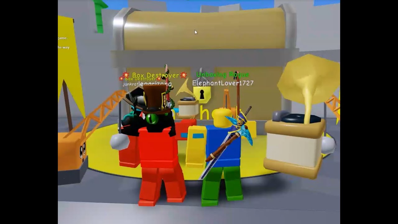 playing unboxing simulator Roblox! - YouTube