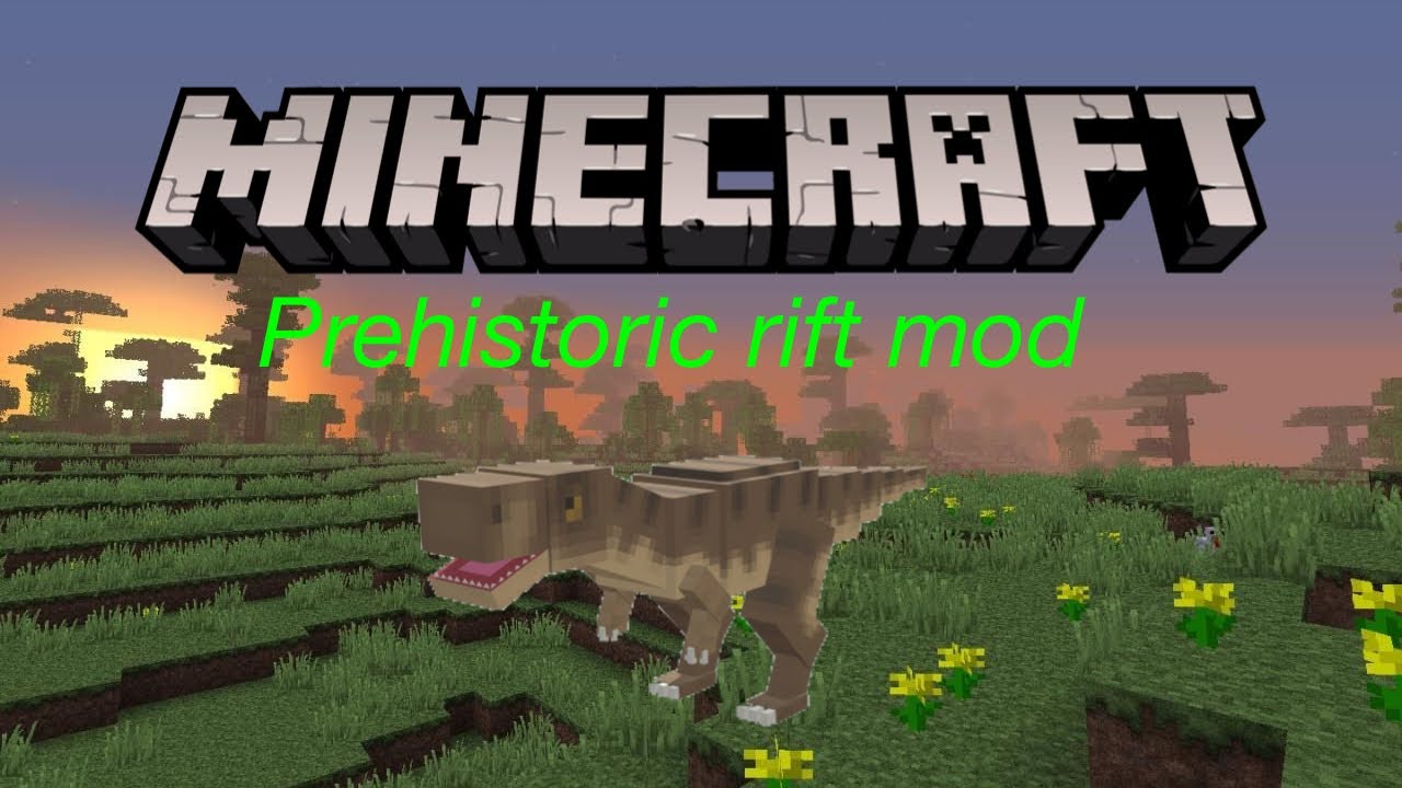 Minecraft (prehistoric rift mod - YouTube