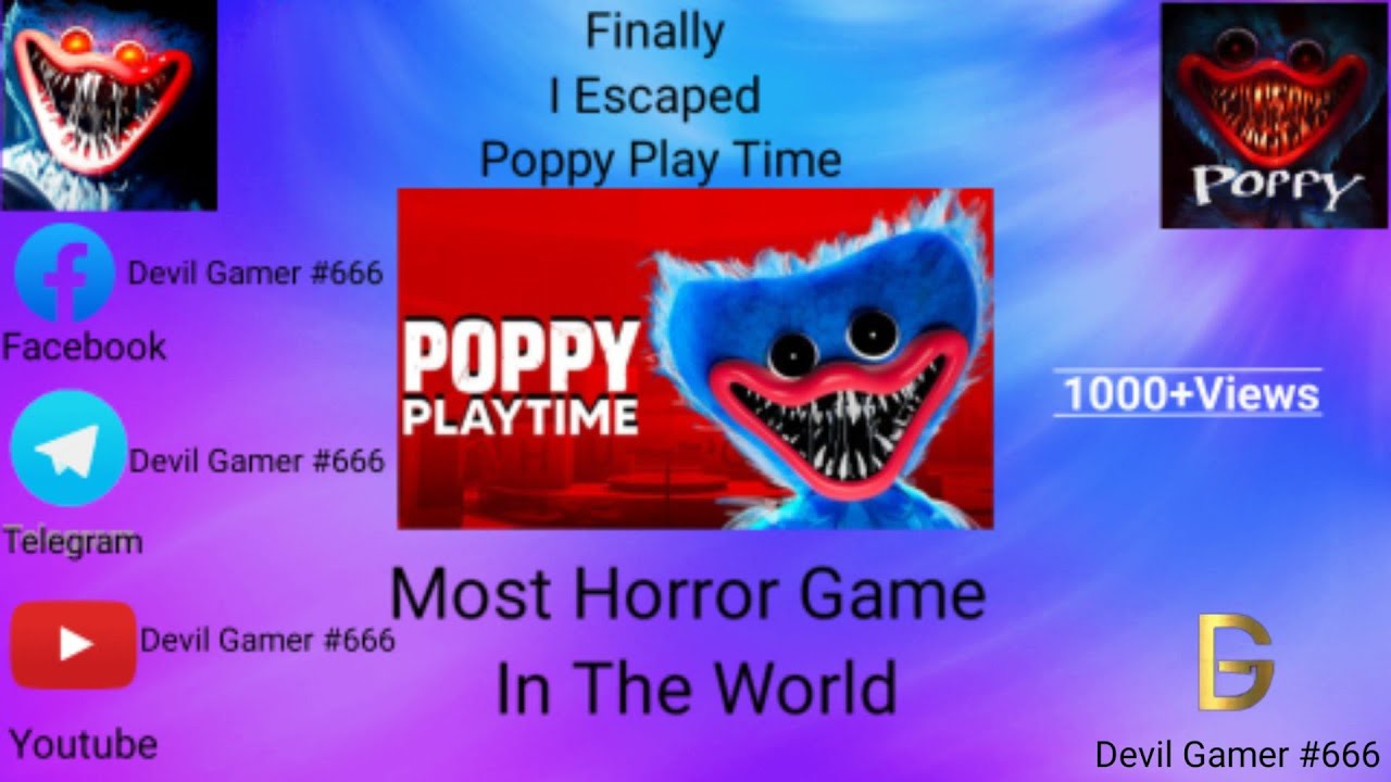 Poppy Playtime Chapter 1 Full Gameplay #Devil Gamer 666 - YouTube