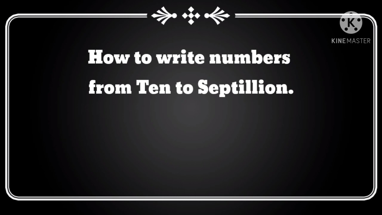How many zeros are Septillion .|| #Most of you don't know. - YouTube
