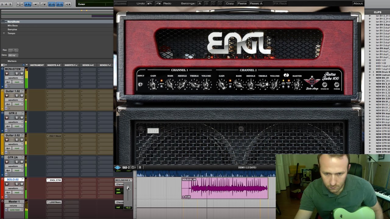 Getting an 80's Arena Rock Sound with UAD Amp Simulator Plugins - YouTube