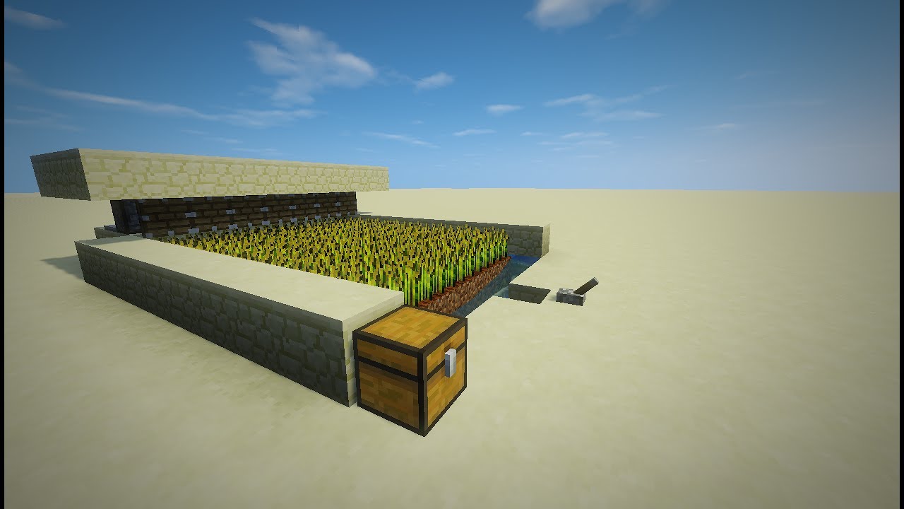 MINECRAFT | AN AUTOMATIC WHEAT FARM MACHINE | REDSTONE - YouTube