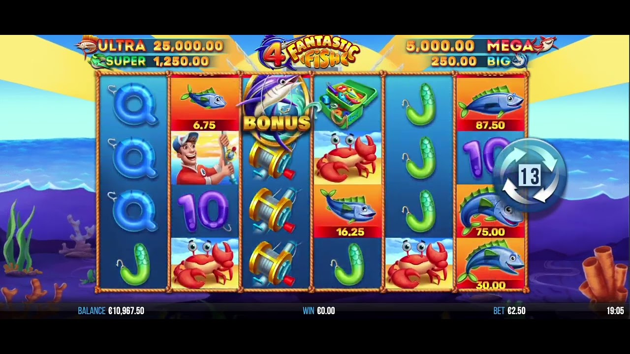 🎣 4 Fantastic Fish Slot 🎣 - Dive Deep for Big Wins! 🎰 - YouTube