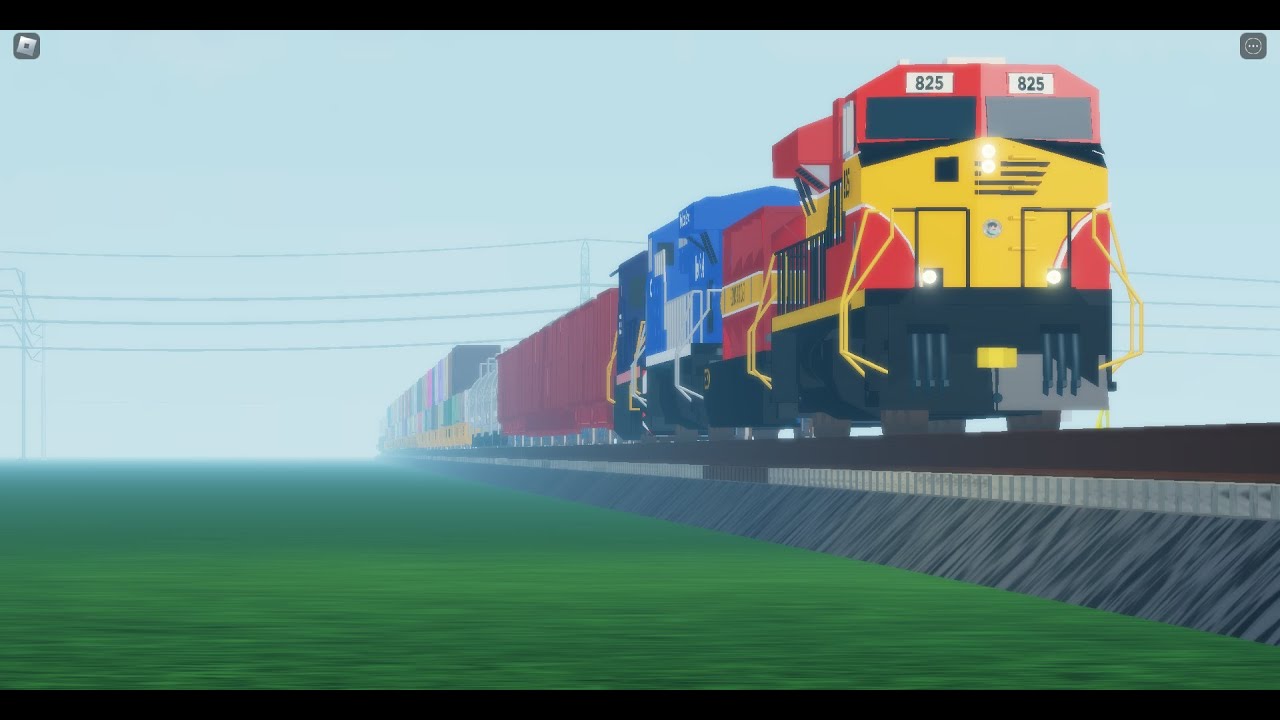 FEC Train 222 "Fictional locomotive" 825 Nice narrow FONT K5LA - YouTube