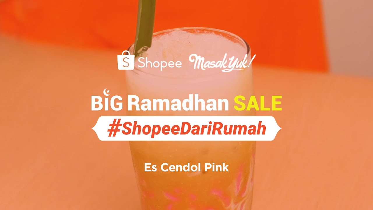 Tutorial Es Cendol Pink | Shopee Masak Yuk - YouTube