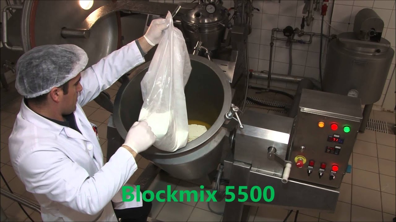 Block Type Cheese Production by Using BlockMix 5500 and Curd - YouTube