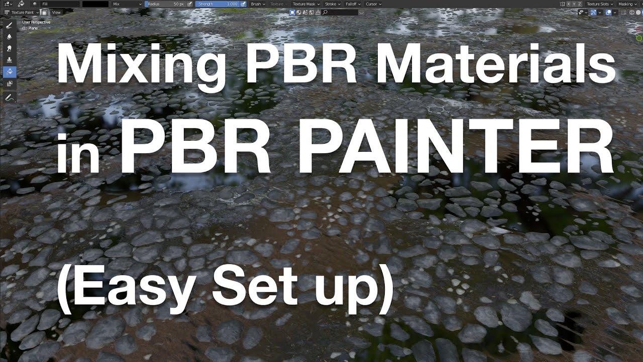 Mixing PBR Materials with PBR PAINTER in Blender (Easy set up) - YouTube