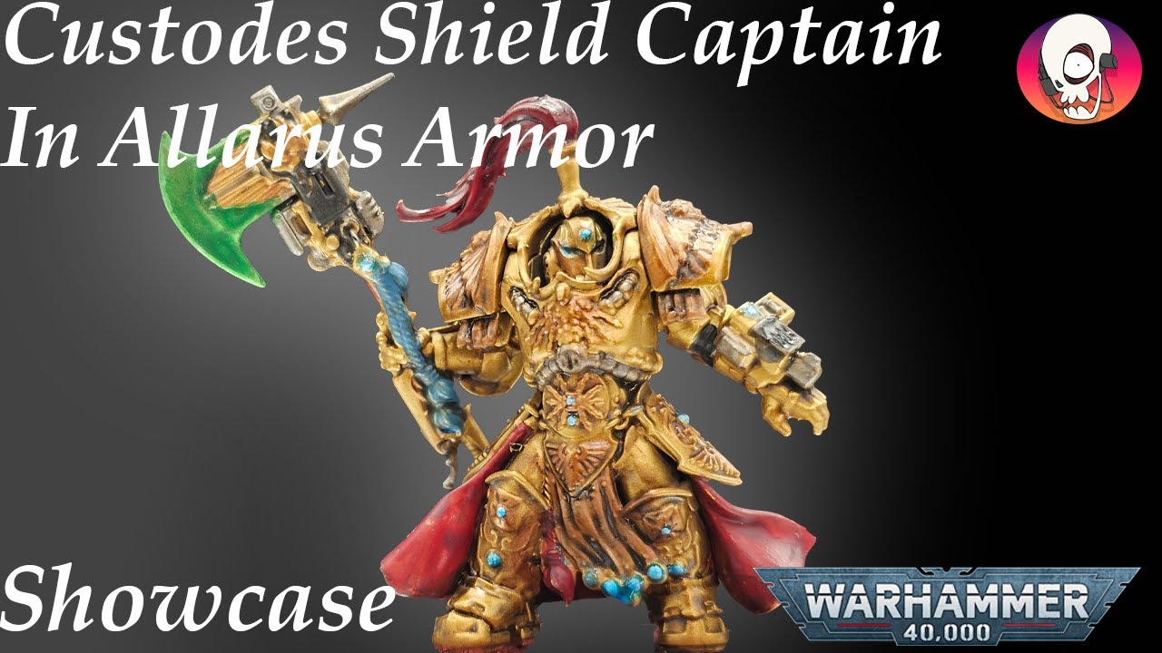 Adeptus Custodes Shield Captain In Allarus Terminator Armor Painting ...