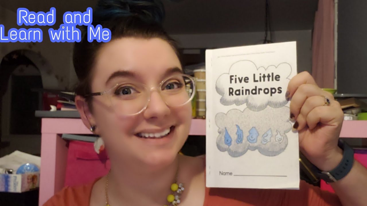 Read and Learn with Me: Five Little Raindrops a math poem - YouTube