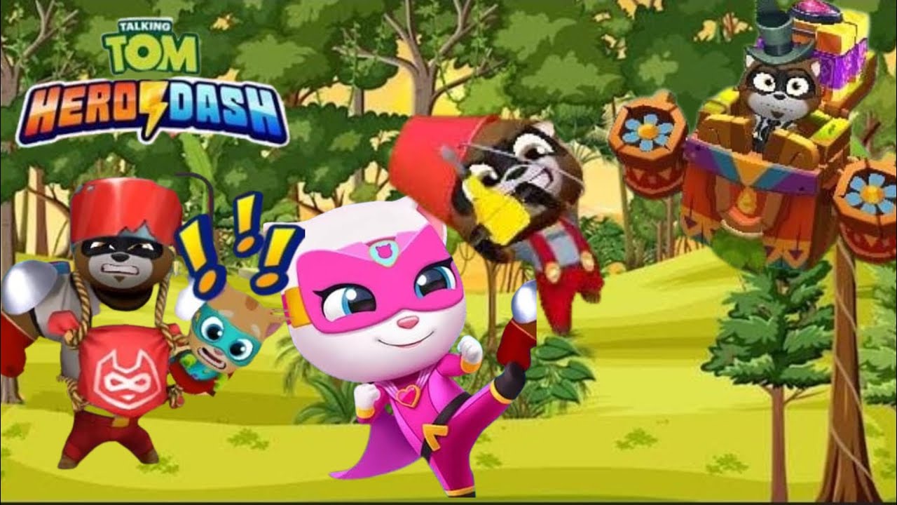 Talking Tom Hero Dash - Karakter Angela - Gameplay - YouTube