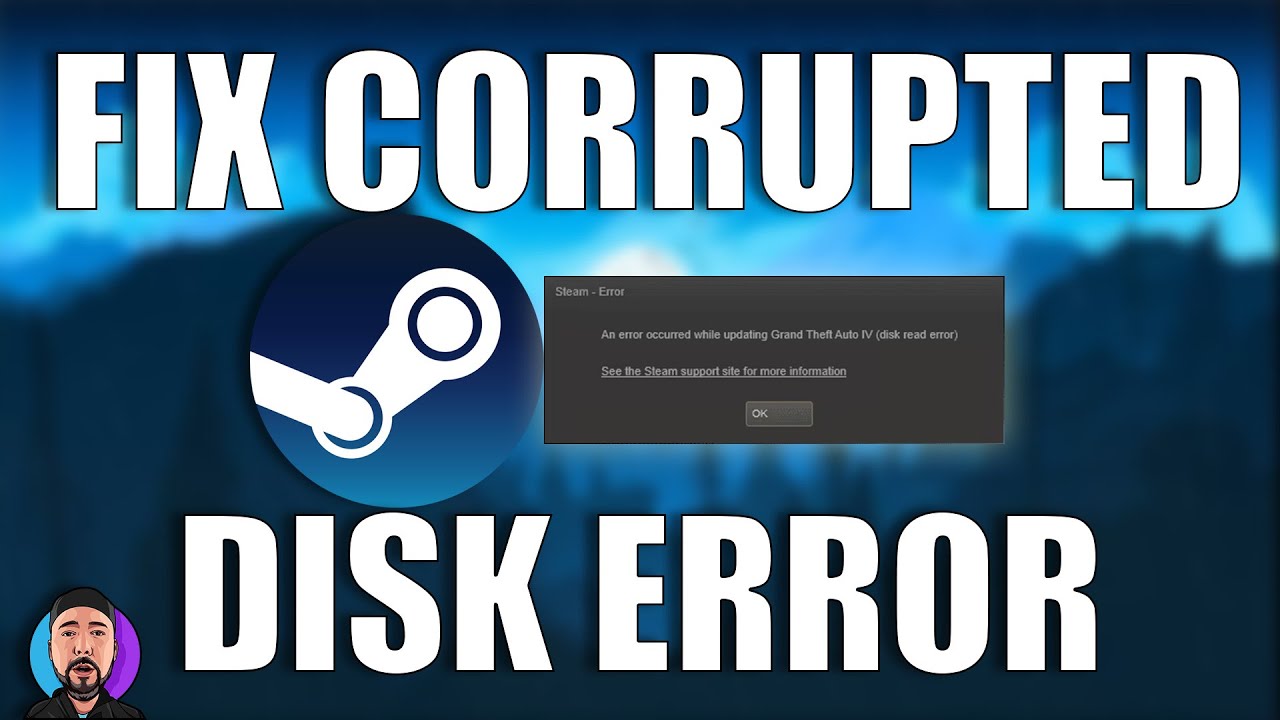 How To Fix Steam Corrupt Disk Error Youtube