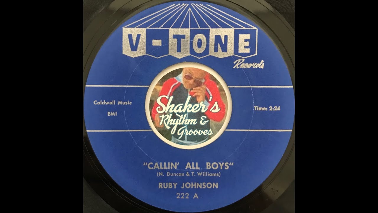 Ruby Johnson • Callin' All Boys • from 1961 on V-Tone #222 - YouTube
