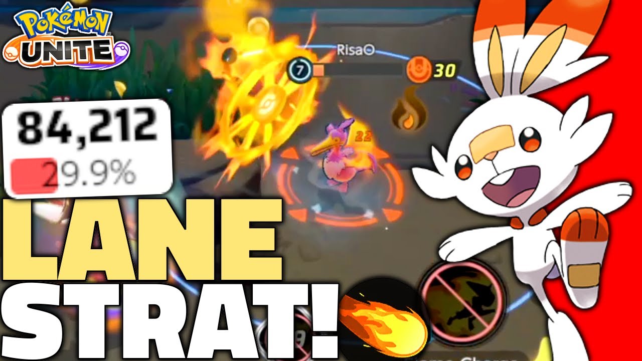 Pokémon Unite Cinderace LANE Strategy actually WORKS?!😵 (Cinderace ...