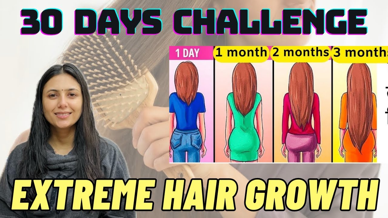 1 महीने में 3-4 इंच लंबा करें बालों को | How to grow Long Hair in 1 ...