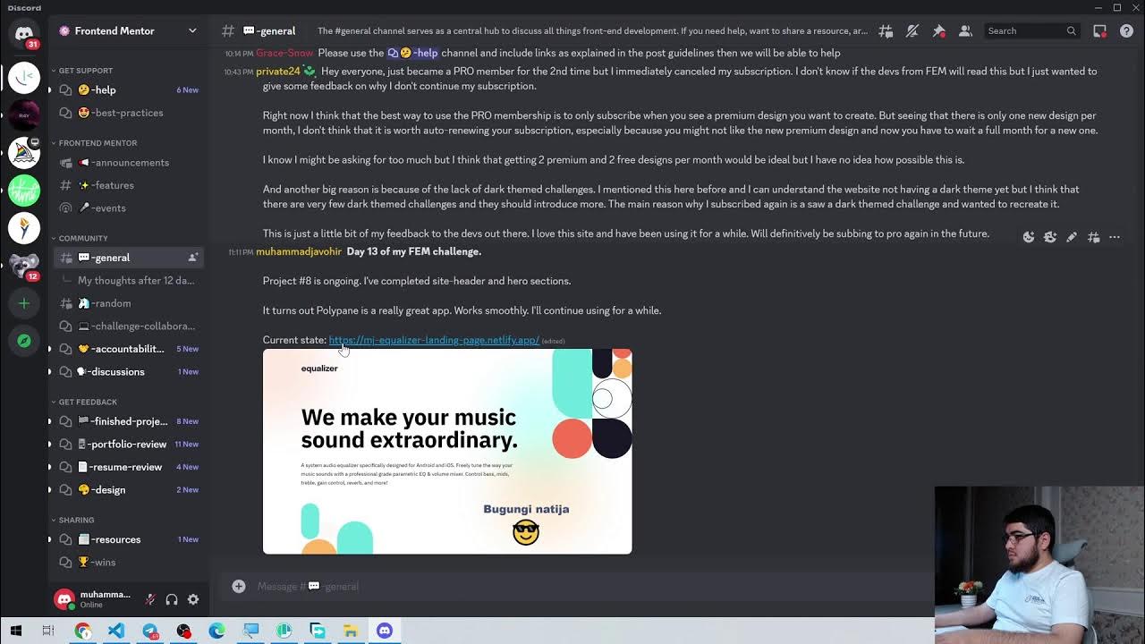 Frontend amaliyot 13-kun. FrontendMentor challenge #100daysofcode - YouTube