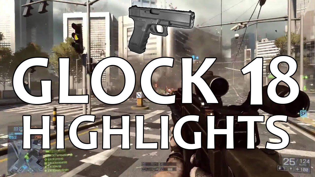 [BF4] - Glock 18 Highlights - Pistols Only Server - YouTube