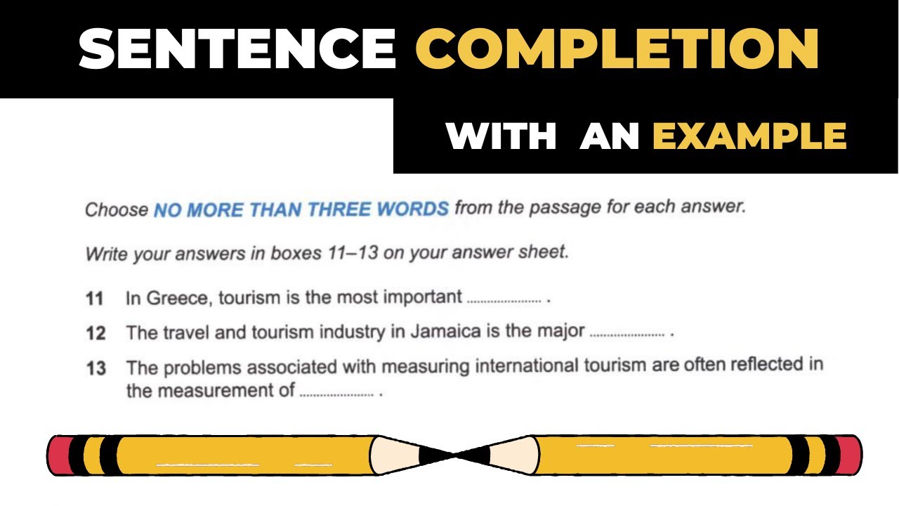 Sentence Completion for IELTS Reading Tips - YouTube