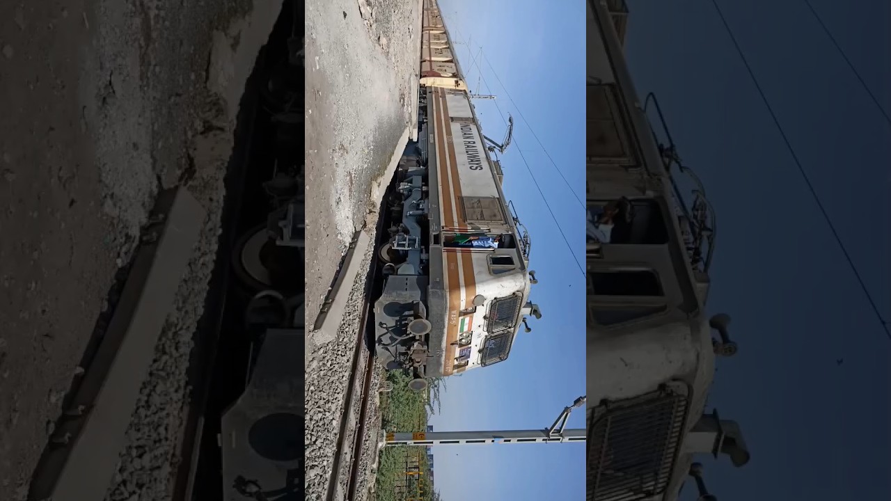 Push-pull technology in Okha Bhavnagar exp || WAP 5 and WDP 4D in one train 😧 #mithapur # ...