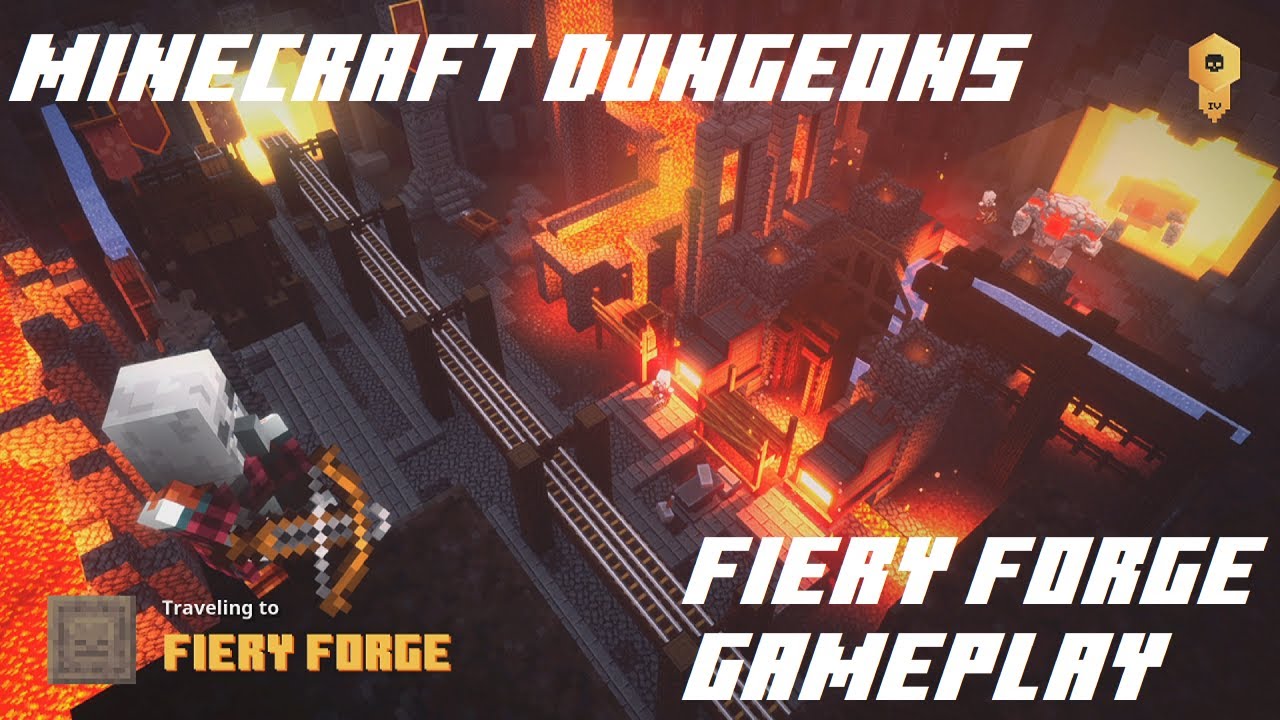 SO MUCH LOOT!! | Minecraft Dungeons | Fiery Forge Gameplay ...