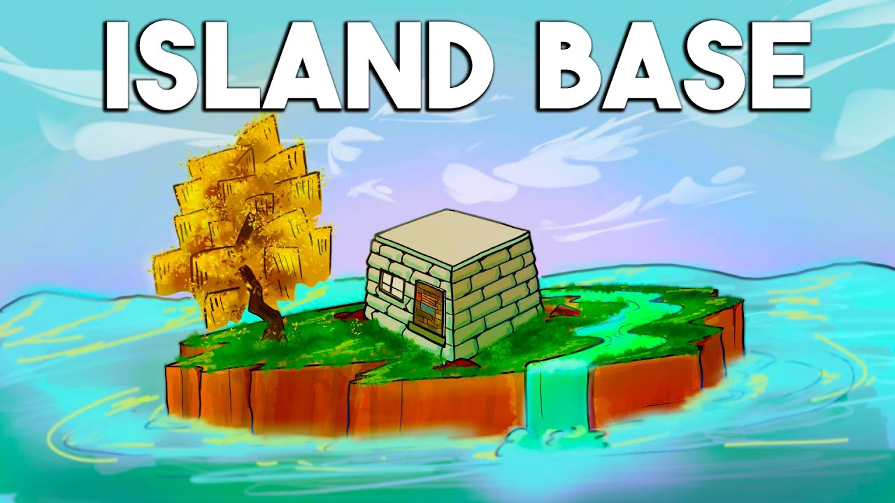 I built the PERFECT SOLO ISLAND BASE on a 600 player server on rust ...