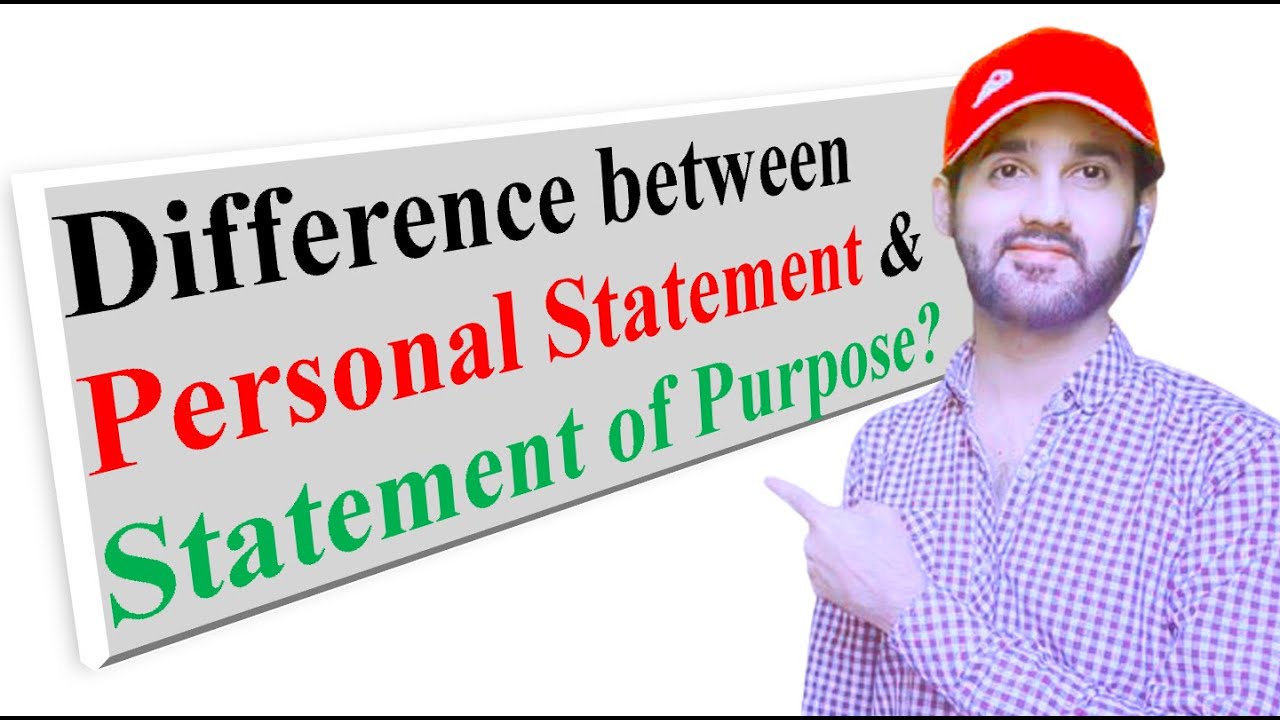 Difference between Personal Statement & Statement of Purpose. - YouTube