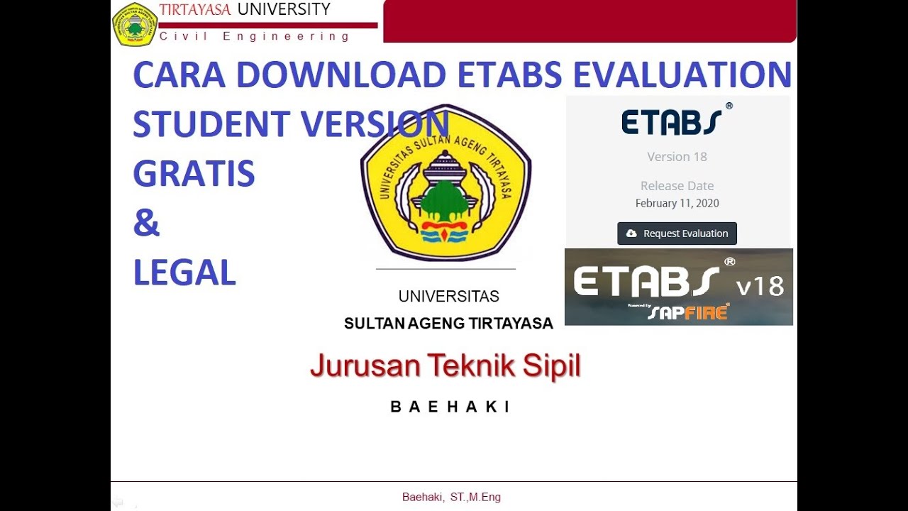 ETABS Student Version Gratis dan Legal_ETABS_01 - YouTube