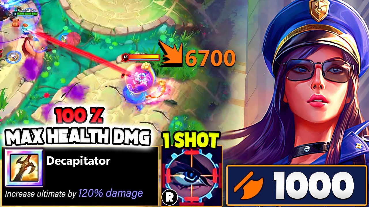 7600 Damage Caitlyn Ultimate with 1000 AD and NO JEWELED GAUNTLET ...