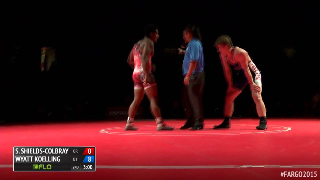 195 1st Place - Wyatt Koelling (Utah) vs. Sam Shields-Colbray (Oregon ...