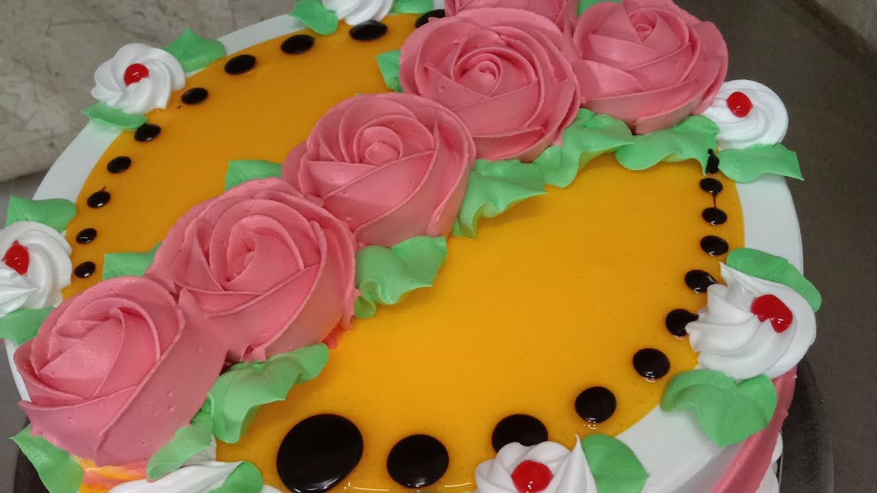 Mango cake design ideas | Mango cake kaise banate hai # ...