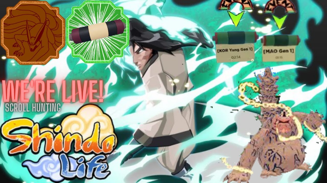 🔴[Shindo Life Live] SCROLL HUNTING FOR VIEWERS/SUBS - Join Us!! - YouTube